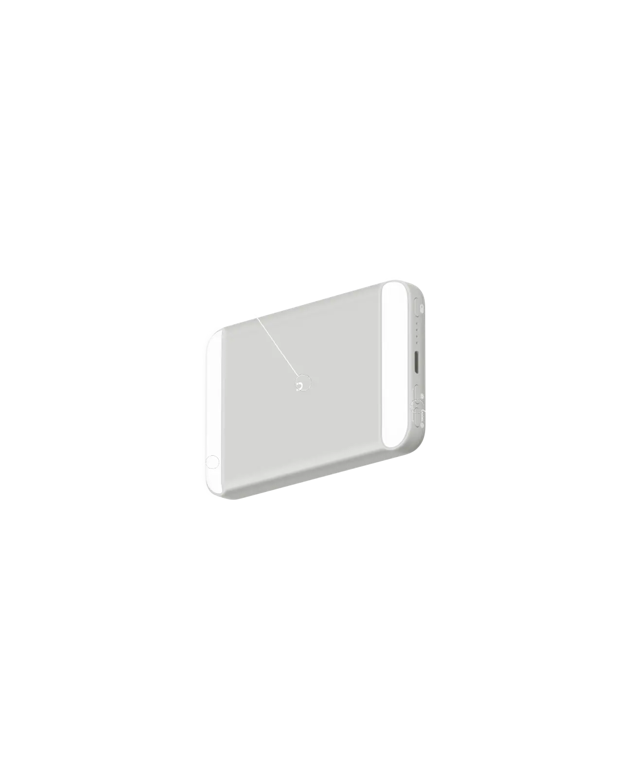 Levelo MagLight Portable Power Bank 8000mAh - White