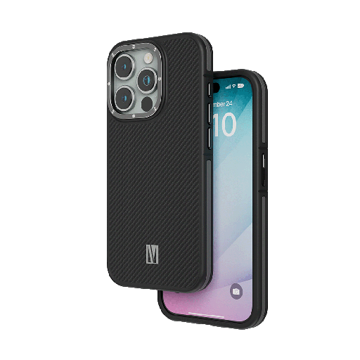 Levelo Ox Carbon Shock-Proof Edges Raised Bezel Case for iPhone 15 ...